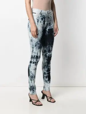Philipp Plein High-waisted Skinny Jeggings - Blue