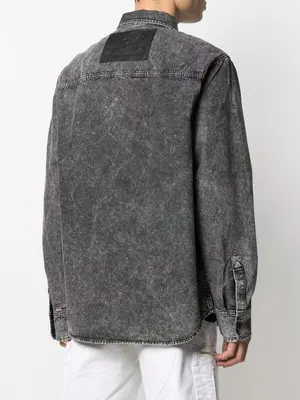 DIESEL® Marbled Effect Denim Jacket
