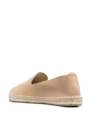 Manebí Suede Embroidered Espadrilles - Neutrals