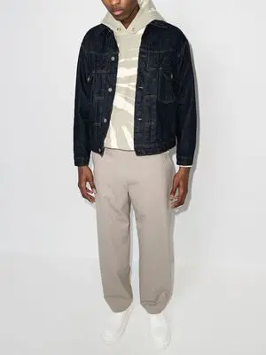 ORSLOW Contrast-stitched Denim Trucker Jacket