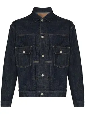 ORSLOW Contrast-stitched Denim Trucker Jacket