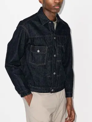 ORSLOW Contrast-stitched Denim Trucker Jacket