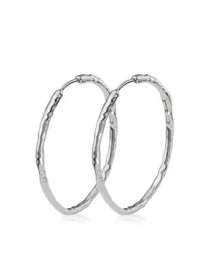 Monica Vinader Siren Muse Hoop Earrings - Silver