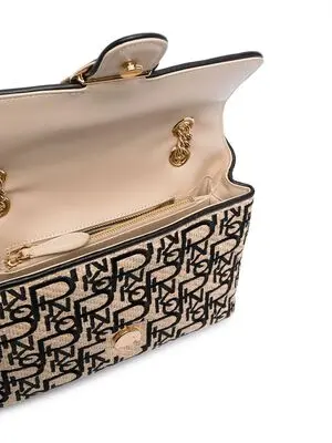 Pinko Jacquard Love Crossbody Bag
