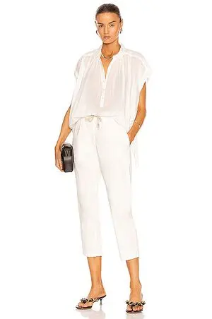 NILI LOTAN Normandy Blouse In Yellow