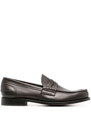Church's Polished-finish Round-toe Loafers - Brown
