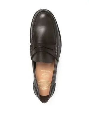 Church's Polished-finish Round-toe Loafers - Brown