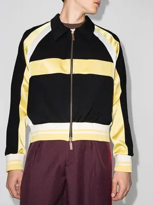 WALES BONNER Isaacs Panelled Bomber Jacket