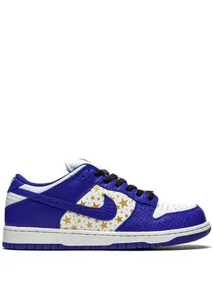 Nike X Supreme Sb Dunk Low Stars Sneakers - Blue