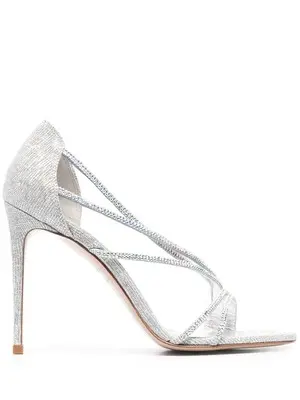 LE SILLA Divina Glitter-effect Sandals - Grey