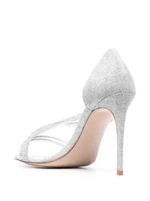 LE SILLA Divina Glitter-effect Sandals - Grey
