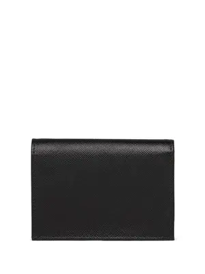 Prada Triangle Logo Rectangle Wallet - Black