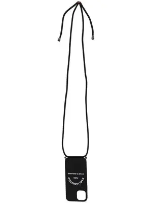 Karl Lagerfeld Rue St-guillaume Iphone 12/12 Pro Neck-strap Case - Black