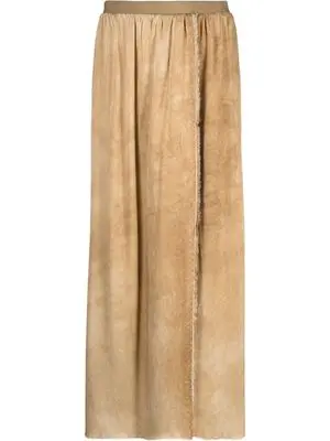 UMA WANG Raw-cut Maxi Skirt