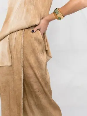UMA WANG Raw-cut Maxi Skirt