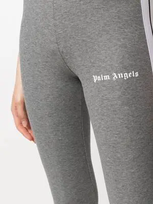 Palm Angels Side-stripe Performance Leggings - Grey