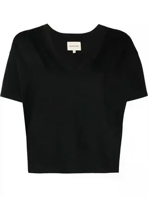 Loulou De Saison V-neck T-shirt - Black