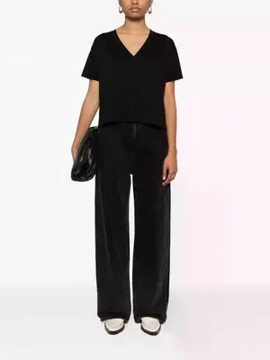 Loulou De Saison V-neck T-shirt - Black