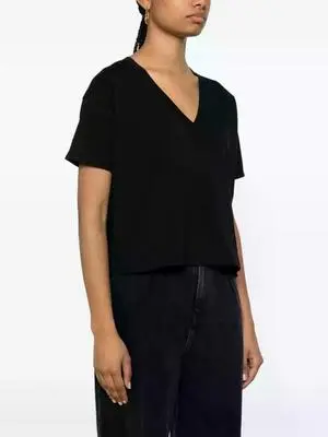 Loulou De Saison V-neck T-shirt - Black