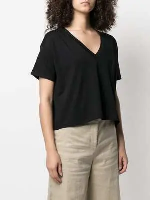 Loulou De Saison V-neck T-shirt - Black