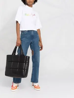 Palm Angels Miami Logo Cropped T-shirt