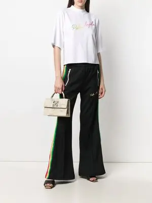 Palm Angels Miami Logo Cropped T-shirt