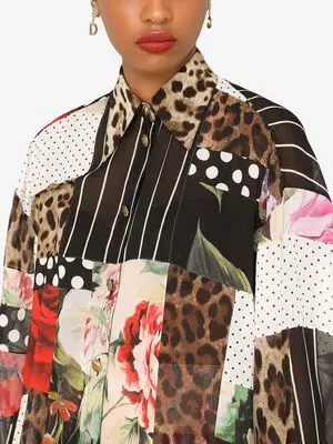 Dolce & Gabbana Mix-print Shirt