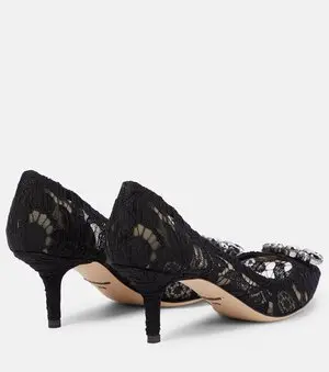 Dolce & Gabbana Bellucci Embellished Lace Pumps