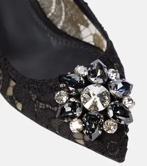 Dolce & Gabbana Bellucci Embellished Lace Pumps