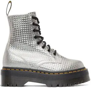 Dr. Martens Dr. Martens Silver Jadon Stud Emboss Platform Boots - Complete Price
