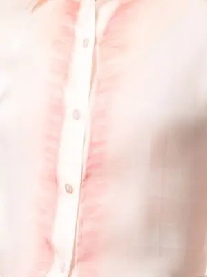 Alberta Ferretti Gradient-effect Silk Shirt