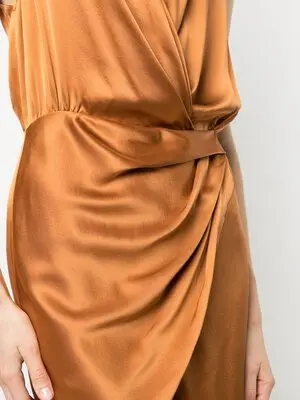 Michelle Mason Asymmetric Halterneck Silk Dress