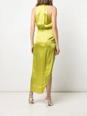 Michelle Mason Asymmetric Halterneck Silk Dress