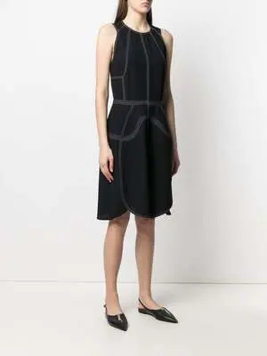 Stella McCartney Contrast-stitch Sleeveless Dress