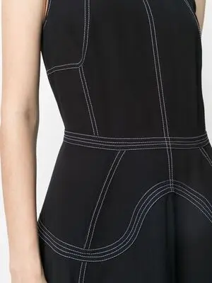 Stella McCartney Contrast-stitch Sleeveless Dress