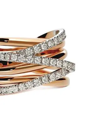 LEO PIZZO 18kt Gold Diamond Waves Ring