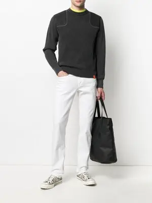 FRAME Straight-leg Jeans - White
