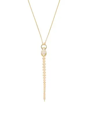 SHAUN LEANE Serpent's Trace Diamond Necklace - Gold
