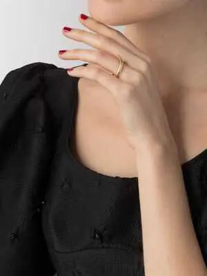 SHAUN LEANE 18kt Yellow Interlock Me Ring