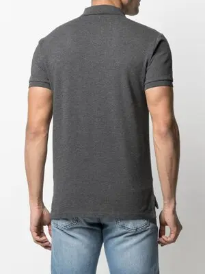 Polo Ralph Lauren Embroidered-logo Polo Shirt - Grey