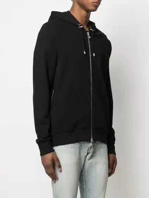 Balmain Logo-print Zip-up Hoodie