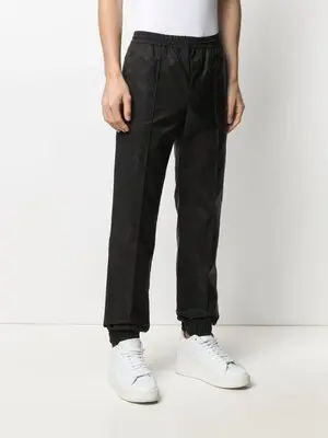 Helmut Lang Logo-print Tapered Trousers