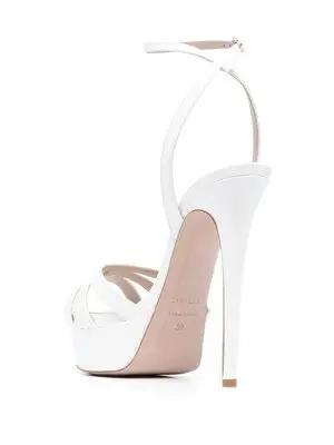 LE SILLA 140mm Lola Platform Sandals - White