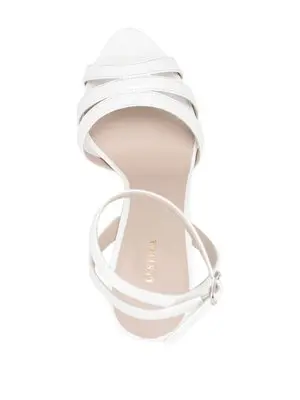 LE SILLA 140mm Lola Platform Sandals - White