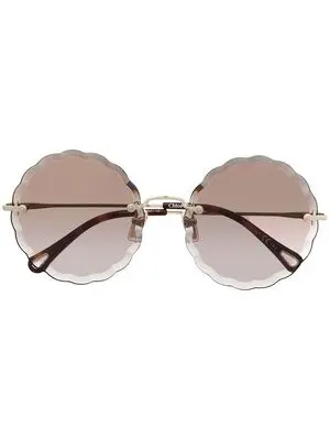 Chloé Round Frame Sunglasses - Brown