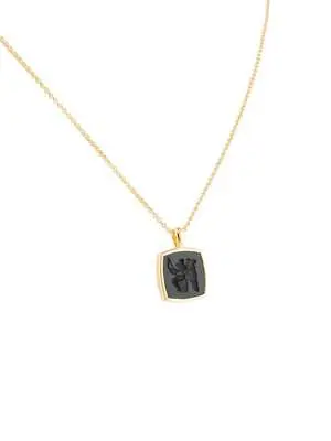 Tom Wood Eros Cushion Pendant Necklace - Gold