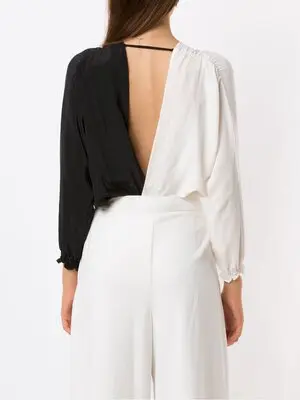 BRIGITTE Silk Wrap Bodysuit