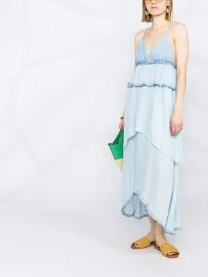 Pinko Agatha Ruffled Tiered Midi Dress