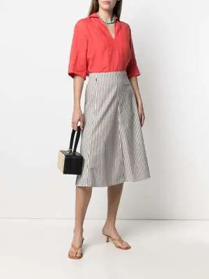Woolrich Stripe-pattern A-line Skirt