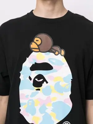 A BATHING APE Graphic-print Short-sleeved T-shirt